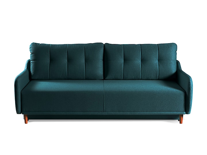 Kanapa rozkładana trzyosobowa Grasvegen z pojemnikiem zielona plecionka ...