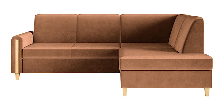 Narożnik z funkcją spania Majla L-kształtny prawostronny z pojemnikiem ...
